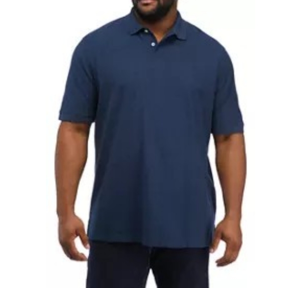 Saddlebred | Shirts | Saddlebred Comfort Performance Polo Marled Blue ...